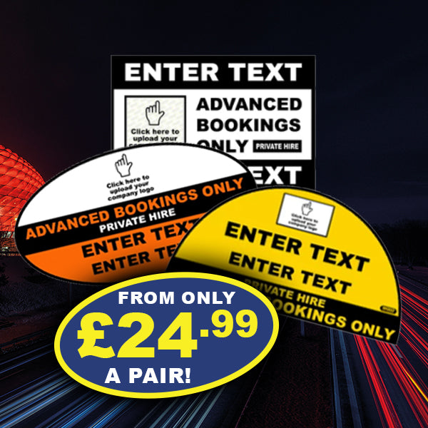 Custom Taxi Door Signs | Magnetic and Vinyl Door Signs – MOGO UK