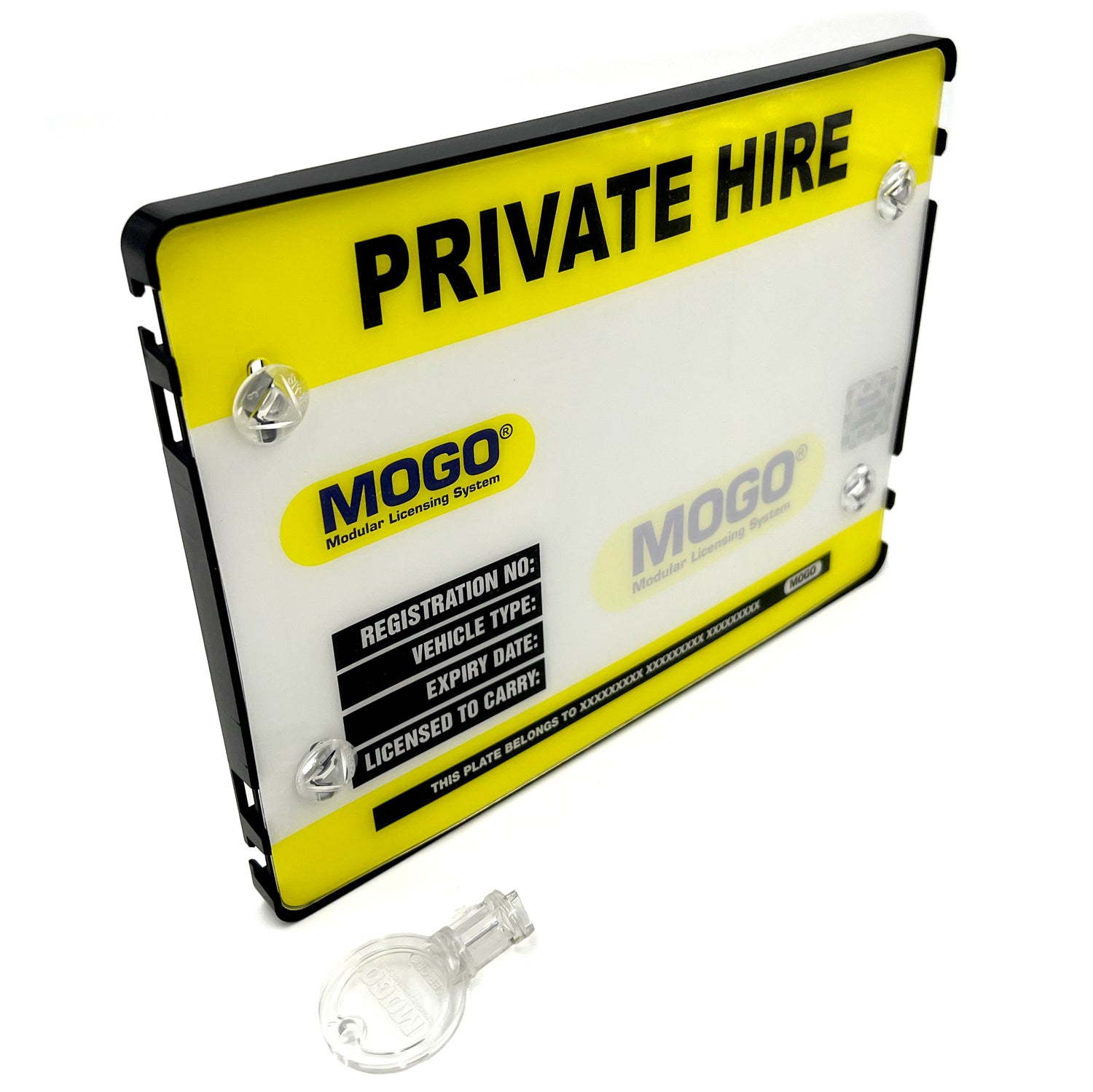 Taxi Plate and Licence Holder - Standard BR-UPM-FS – MOGO UK